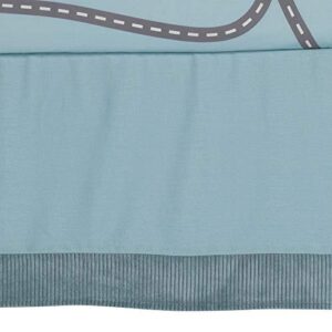 Lambs & Ivy Baby Car Tunes 4-Piece Nursery Crib Bedding Set - Blue