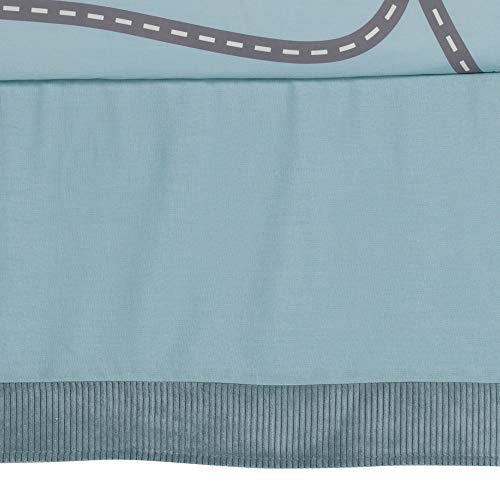 Lambs & Ivy Baby Car Tunes 4-Piece Nursery Crib Bedding Set - Blue