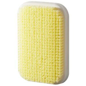 wall mounted back scrubber for shower - large exfoliating brush for shower - bathing scrub brush - hands-free back brush & body scrubber - shower accessories - 7.9x11.9in in-shower scrubber for body