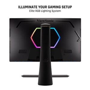 ViewSonic ELITE XG271QG 27 Inch 1440p 1ms 240Hz IPS Gaming Monitor with GSYNC, NVIDIA Reflex, DisplayHDR 400, RGB Lighting, and Advanced Ergonomics for Esports