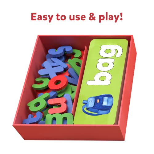 Skillmatics Ready to Spell - Educational Toy for Preschoolers, Stage-Based Learning to Improve Vocabulary & Spelling, Gifts for Ages 4 to 7