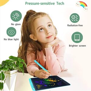 SAnmay LCD Writing Tablet 10-Inch, Doodle Board Drawing Tablet for 3 4 5 6 7 8 Year Old Kids, Erasable Electronic Doodle Pads for Toddlers, Learning Educational Toys Gifts-Blue