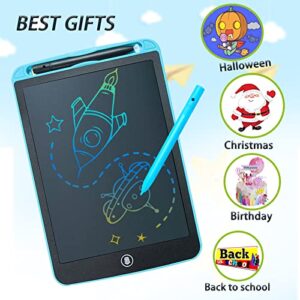 SAnmay LCD Writing Tablet 10-Inch, Doodle Board Drawing Tablet for 3 4 5 6 7 8 Year Old Kids, Erasable Electronic Doodle Pads for Toddlers, Learning Educational Toys Gifts-Blue