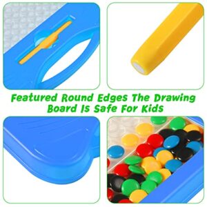 Magnetic Dots Board for Kids, Travel Toys Magnetic Drawing Board, Montessori Magnetic Dot Art Doodle Educational Preschool Toy for Boys Girls