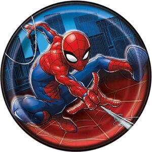 FAKKOS Design Spider Man Plates Napkins Cups for 16 Guests Birthday Party Supplies 48 pieces