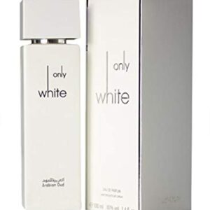 Only White for Men and Women (Unisex) - 100 ml |Fragrance Features Middle Note of a Layer of Musk and Coconut and Base Notes of Cardamom and Sandalwood| Everyday Wear |Luxurious Scent| by Arabian Oud