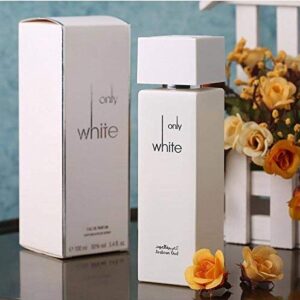 Only White for Men and Women (Unisex) - 100 ml |Fragrance Features Middle Note of a Layer of Musk and Coconut and Base Notes of Cardamom and Sandalwood| Everyday Wear |Luxurious Scent| by Arabian Oud