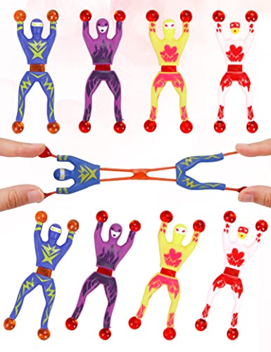 DG-Direct 28 Packs Valentine's Day Cards with Sticky Wall Climbing Men Ninja Toys, Kids Valentine Party Favor, Valentine's Day School Classroom Prizes, Valentine Exchange Gift