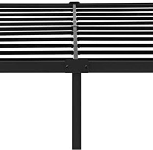 Kilyssa 18 Inch Queen Bed Frame, 3500lbs Heavy Duty Steel Slats Support Metal Platform Bed Frames Noise Free No Box Spring Needed,Black