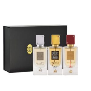 ana abiyedh edp - 60ml unisex i oriental with a classic combination of oudh, roses & vanilla i energizing oud fragrance i vanilla, jasmine, white musk, ambergris & saffron i by lattafa perfumes (discovery gift set)