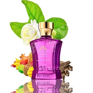 H HABIBI Jasmine Oud Absolute Luxury Eau de Parfum Women's Fragrance - Fresh & Floral, Woody, Spring & Summer Perfume- Unique & long-lasting Fragrance, Made of Rare Exotic Notes - 2.5 fl oz