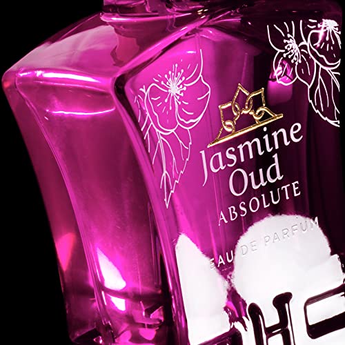 H HABIBI Jasmine Oud Absolute Luxury Eau de Parfum Women's Fragrance - Fresh & Floral, Woody, Spring & Summer Perfume- Unique & long-lasting Fragrance, Made of Rare Exotic Notes - 2.5 fl oz