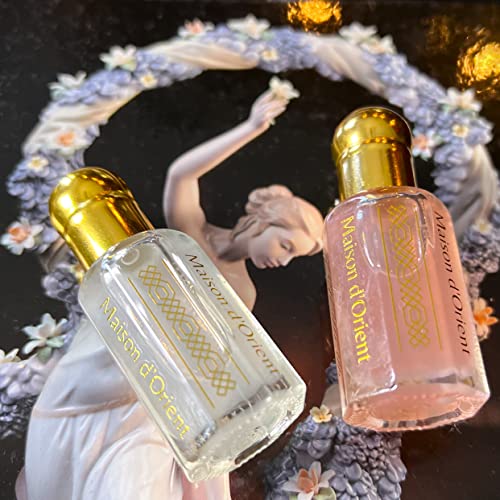 Maison d'Orient Musk Tahara Collection (White & Pink Musk) Arabian Alcohol Free Attar Perfume Oils - Vegan & Cruelty-Free from Fragrance House, Dubai UAE Oriental Blends