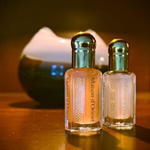 Maison d'Orient Musk Tahara Collection (White & Pink Musk) Arabian Alcohol Free Attar Perfume Oils - Vegan & Cruelty-Free from Fragrance House, Dubai UAE Oriental Blends