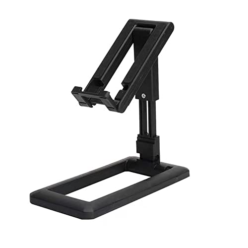 JUSDIQIR Cell Phone Stand Phone Dock Holder Stand Foldable Phone Dock Multi-Angle Universal Adjustable Tablet Compatible with Cell Phone Tablet… (Black)