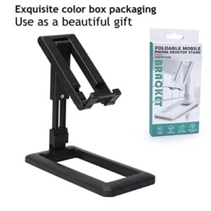 JUSDIQIR Cell Phone Stand Phone Dock Holder Stand Foldable Phone Dock Multi-Angle Universal Adjustable Tablet Compatible with Cell Phone Tablet… (Black)