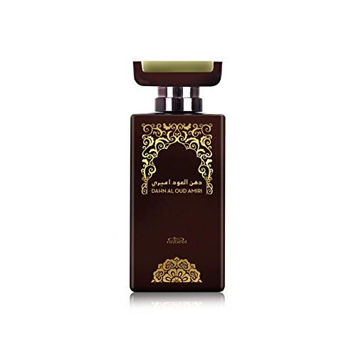 Dahn Al Oud Amiri (Eau De Parfum) Unisex 100 ML (3.4oz) I TRENDY COLLECTION I Featuring Notes: Labdanum, Vanilla, Amber, Leather, Patchouli, Gaiac I by Nabeel Perfumes