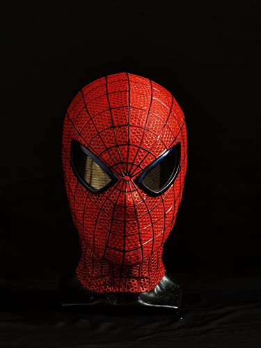 Superhero Mask Halloween Masks with Faceshell and Lenses, high quality handcraft Movie Prop Replica，Cosplay Costumes Mask (Adult mask, C)