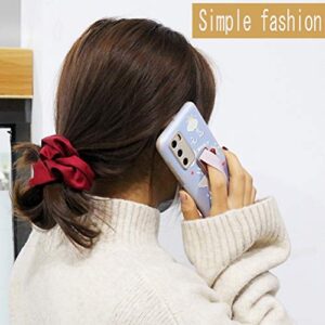 4 Pcs Finger Strap Phone, Phone Strap Phone Finger Holer Back of Phone Grip with Stand Universal Elastic Finger Holder for Phone