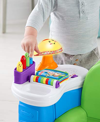 Fisher-Price Laugh & Learn Toddler Toy Song & Story Learning Chair with Music Lights and Activities for Ages 1+ Years