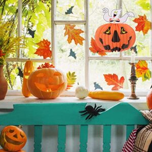 Hoement 24 pcs Decoration Birthday Ornament Decor Poms Pleated Halloween Personalized Decorative Honeycomb Ball Event Tissue Pumpkin Indoor Dot Garlands Fans Circle Pom Spider Pendant