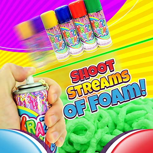 JAJA-RU Krazy String Silly Streamer Can Spray (12 Cans) Small Party Spray Can Confetti Toy for Kids and Adults. Kids' String Launcher Party Favors Stocking Stuffers Birthday Bulk Supplies. 3060-12A