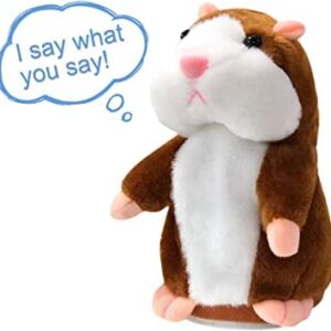 United_Feature Talking Hamster Repeats What You Say Educational Talking Toy Repeating Hamster Toy Gift for Boys and Girls