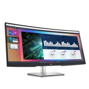 Dell 34 Inch Ultrawide , WQHD (Wide Quad High Definition), Curved USB-C Monitor (P3421W), 3440 x 1440 at 60Hz, 3800R Curvature, 1.07 Billion Colors, Adjustable, Black