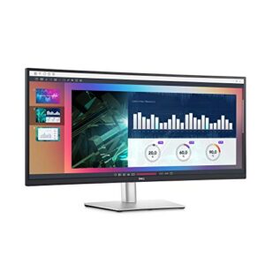 Dell 34 Inch Ultrawide , WQHD (Wide Quad High Definition), Curved USB-C Monitor (P3421W), 3440 x 1440 at 60Hz, 3800R Curvature, 1.07 Billion Colors, Adjustable, Black