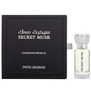 Swiss Arabian Secret Musk - Luxury Products From Dubai - Long Lasting And Addictive Personal Perfume Oil Fragrance - A Seductive, Signature Aroma - The Luxurious Scent Of Arabia - 0.4 Oz