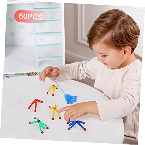 NUOBESTY 240 pcs Stretchable Hands Game Frogs Tricky Crawlers Climbers Flying Wall Funny New Children Man Spider Toys Including Christmas Party Elastic Boys Sticky Girls Fun Crawler