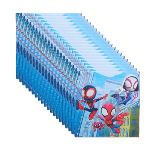 Spider Superhero Birthday Decorations Napkins 20pcs