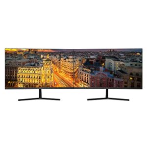 packard bell 24 inch monitor fhd 1920 x 1080 computer monitor, 75 hz, 5 milliseconds, dual monitor, ultrawide monitor, vesa mount, tilt, vga and hdmi monitor, basic monitor and gaming monitor – 2 pack