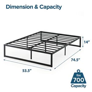 ZINUS Abel Metal Platform Bed Frame / Mattress Foundation with Steel Slat Support / No Box Spring Needed / Easy Assembly, Full