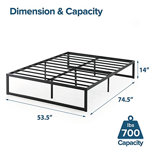 ZINUS Abel Metal Platform Bed Frame / Mattress Foundation with Steel Slat Support / No Box Spring Needed / Easy Assembly, Full