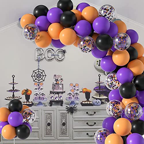 Bat Spider Balloon Halloween Party Arch Decoration Balloons Set