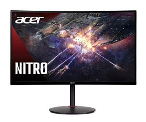 acer nitro xz270 xbmiipx 27" 1500r curved full hd (1920 x 1080) va zero-frame gaming monitor with adaptive sync, 240hz refresh rate and 1ms vrb (display port & 2 x hdmi 2.0 ports) , black