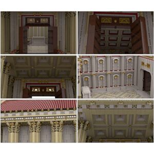 KKXX Modular Buildings Blocks Kits Ancient Roman Temple, MOC Collectible Ancient Architecture Model Bricks Toys Set Compatible with Lego (20,179 Pieces)