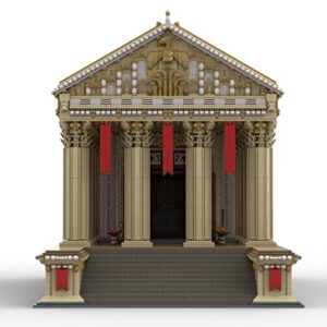 KKXX Modular Buildings Blocks Kits Ancient Roman Temple, MOC Collectible Ancient Architecture Model Bricks Toys Set Compatible with Lego (20,179 Pieces)