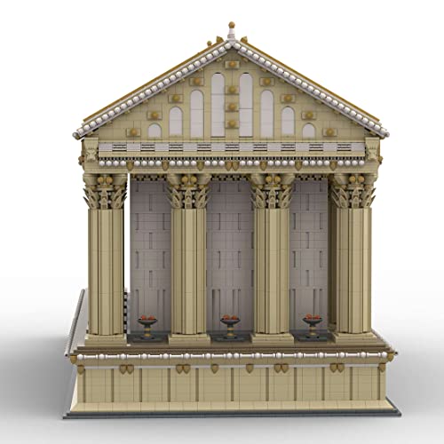 KKXX Modular Buildings Blocks Kits Ancient Roman Temple, MOC Collectible Ancient Architecture Model Bricks Toys Set Compatible with Lego (20,179 Pieces)