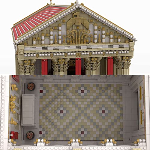 KKXX Modular Buildings Blocks Kits Ancient Roman Temple, MOC Collectible Ancient Architecture Model Bricks Toys Set Compatible with Lego (20,179 Pieces)