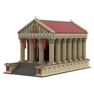 KKXX Modular Buildings Blocks Kits Ancient Roman Temple, MOC Collectible Ancient Architecture Model Bricks Toys Set Compatible with Lego (20,179 Pieces)