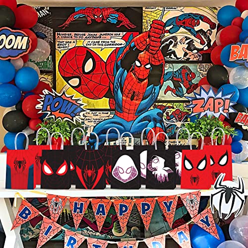 15 PCS Birthday Party Bags for Super Hero Birthday Party Decoration Supplies Goody Bags For Boys