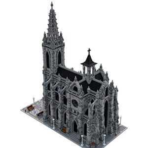 castle building blocks moc-29962 cathedral, moc - modular cathedral building blocks set, building blocks set for the advanced builder and adults compatible with l-e-g-o (21755pcs)