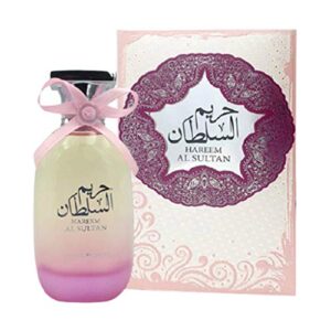 hareem al sultan edp - eau de parfum 100ml (3.4oz) | arabian perfumery | notes of dark chocolate, red apple, patchouli, and florals | oriental gourmand | by ard al zaafaran