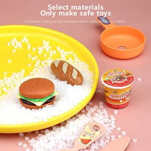 Kids Toys Kitchen Set for Girls Boys Pots and Pans Chef Hat Cooking Utensils Playset Birthday Gifts Pretend Play Food Fun Educational Toys for Toddler Sensory Toys