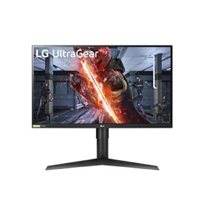 lg ultragear qhd 27-inch gaming monitor 27gl83a-b - ips 1ms (gtg), with hdr 10 compatibility, nvidia g-sync, and amd freesync, 144hz, black