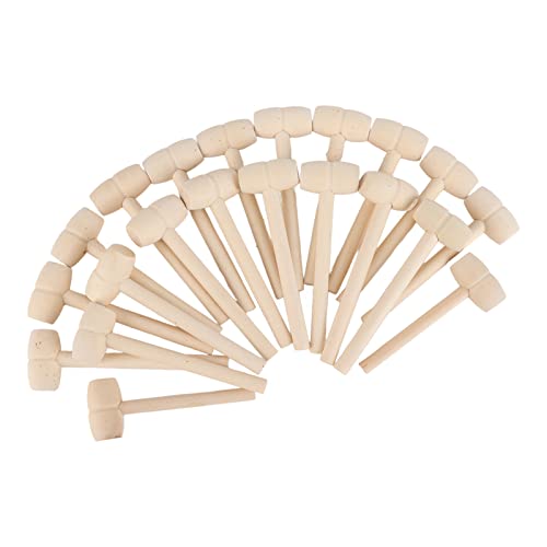 100pcs Mini Wooden Mallets Gavel Toy for Kids Educational Pounding Toys Hammers for Cracking Chocolate Seafood Shell