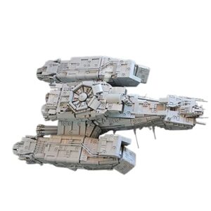 MOC-9803 Alien Commercial Spaceship Nostromo Spaceship Building Blocks,Small Particle Blocks MOC Set,Simulation Model,Compatible with L-e-g-o (9213PCS), 75 X 44 X 24.5cm