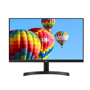 lg 24ml600m-b monitor 24” fhd (1920 x 1080) ips display, 3-side borderless design, radeon freesync, dual hdmi, onscreen control - black